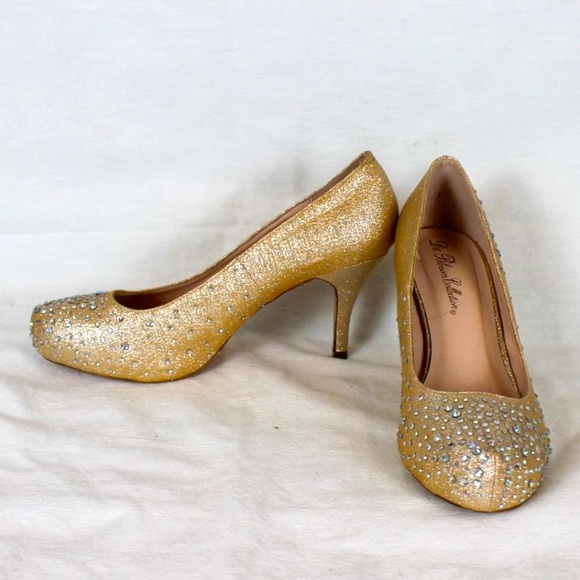 De Blossom Collection | Shoes | De Blossom Rhinestone Glitter High Heel ...